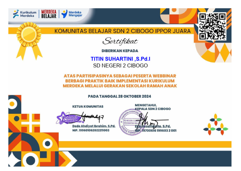 Titin Suhartini, S.pd.i | PDF