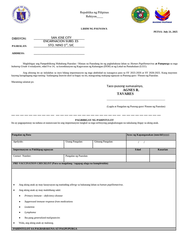 Revised Sbi Consent Forms v1 (1) | PDF