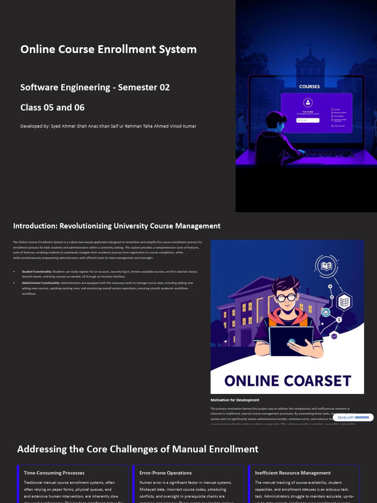 Online Course Enrollment System | PDF | Password | Command Line Interface