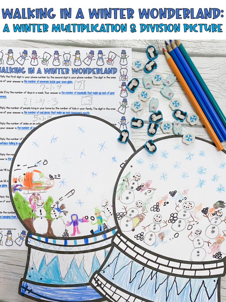 Winter Multiplication Division Snow Globe | PDF | Precipitation ...