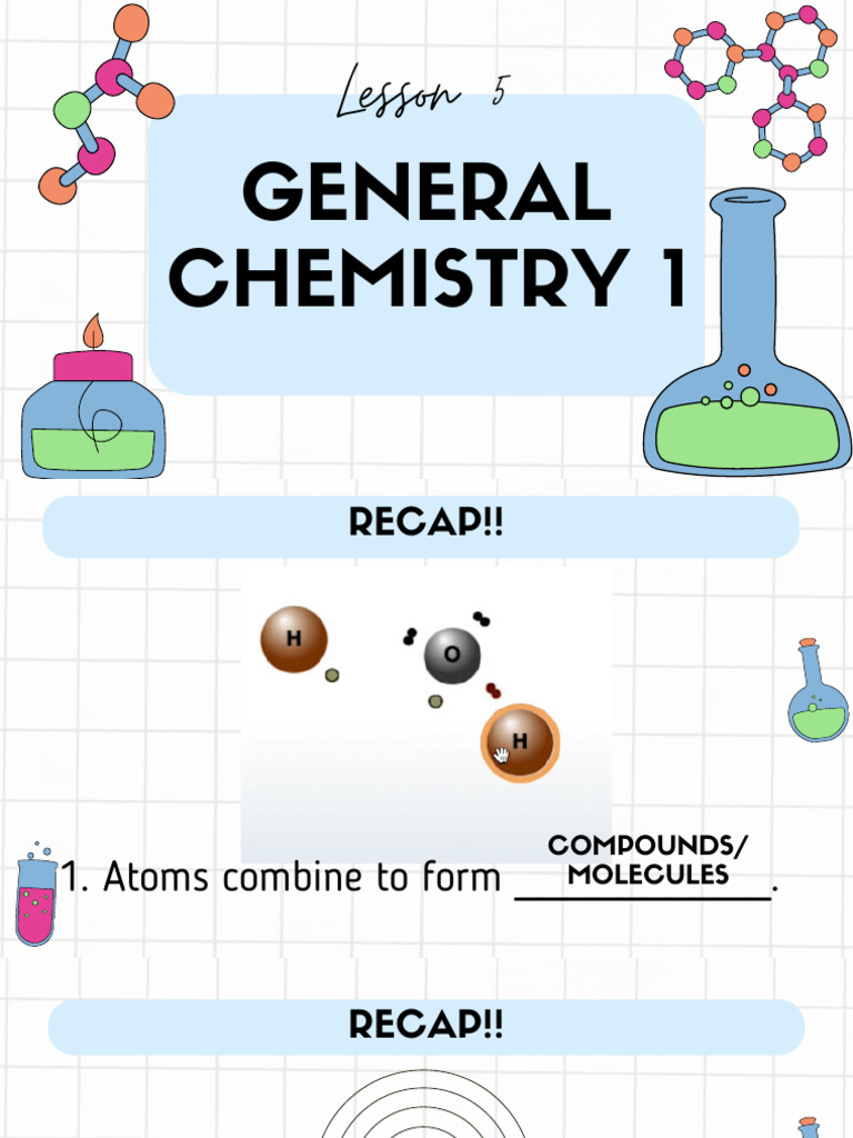 Gen Chem 1 Lesson 5.1 Formula Writing | PDF | Chemical Compounds ...