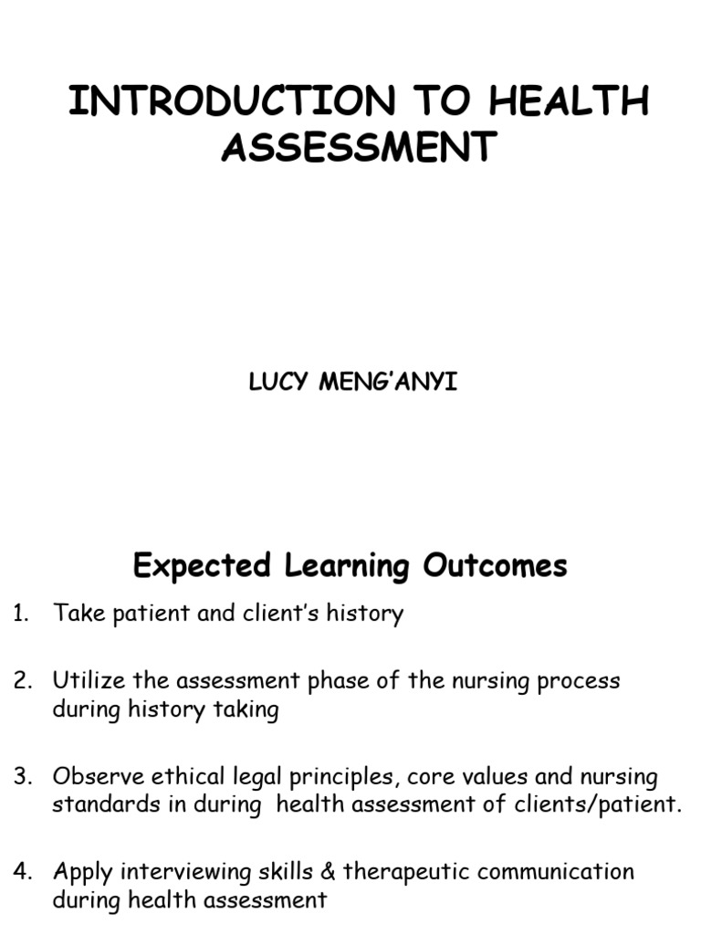 Health Assessment Fundamentals for Nurses | PDF | Medical Diagnosis ...