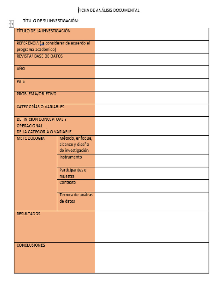 Ficha Análisis Documental-1 | PDF