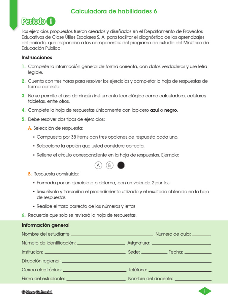 Calculadora de Habilidades P1 | PDF | Litro | Plan de estudios