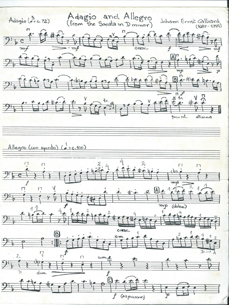 1 Adagio y Allegro | PDF