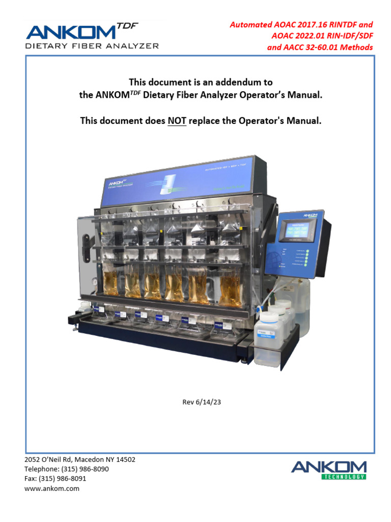 TDF 2017 16 Addendum | PDF | Ethanol | Buffer Solution