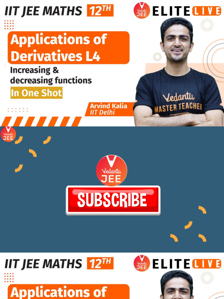 YT +Application+of+Derivative+L4+ +12th+elite | PDF | Monotonic ...