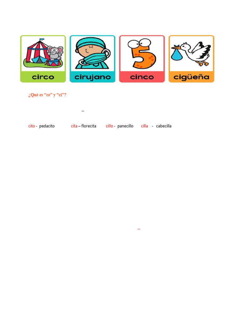 Uso de la Ce y Ci en Ortografía | PDF