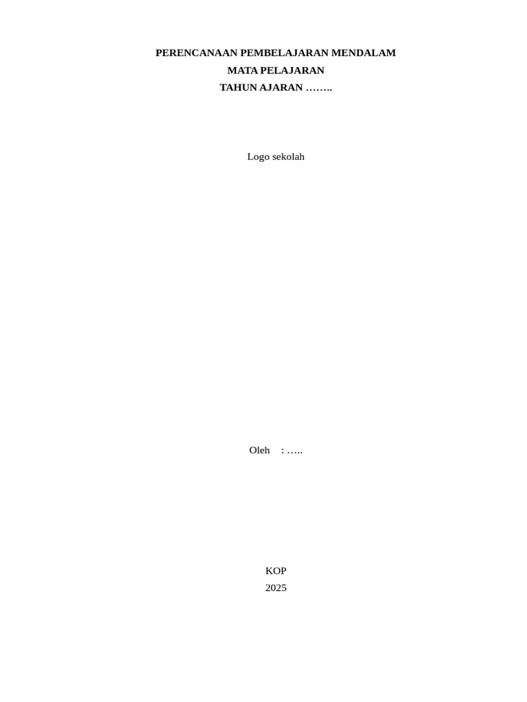 CONTOH RPP Deep Learning | PDF