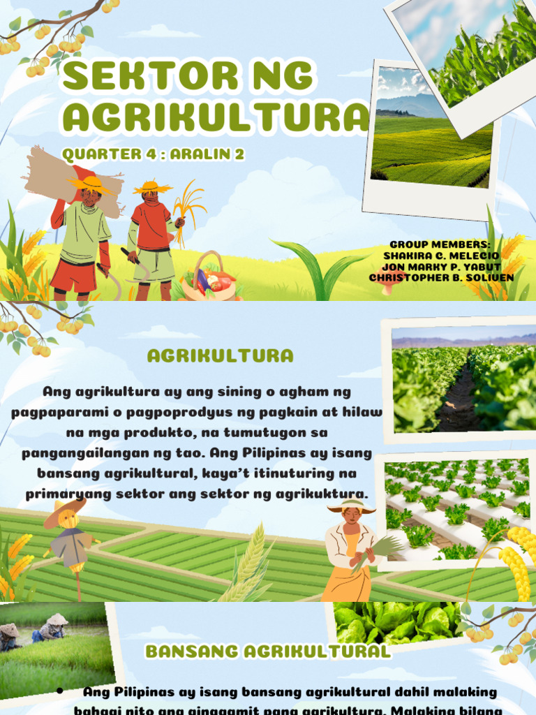 Sektor NG Agrikultura Juseyoo | PDF