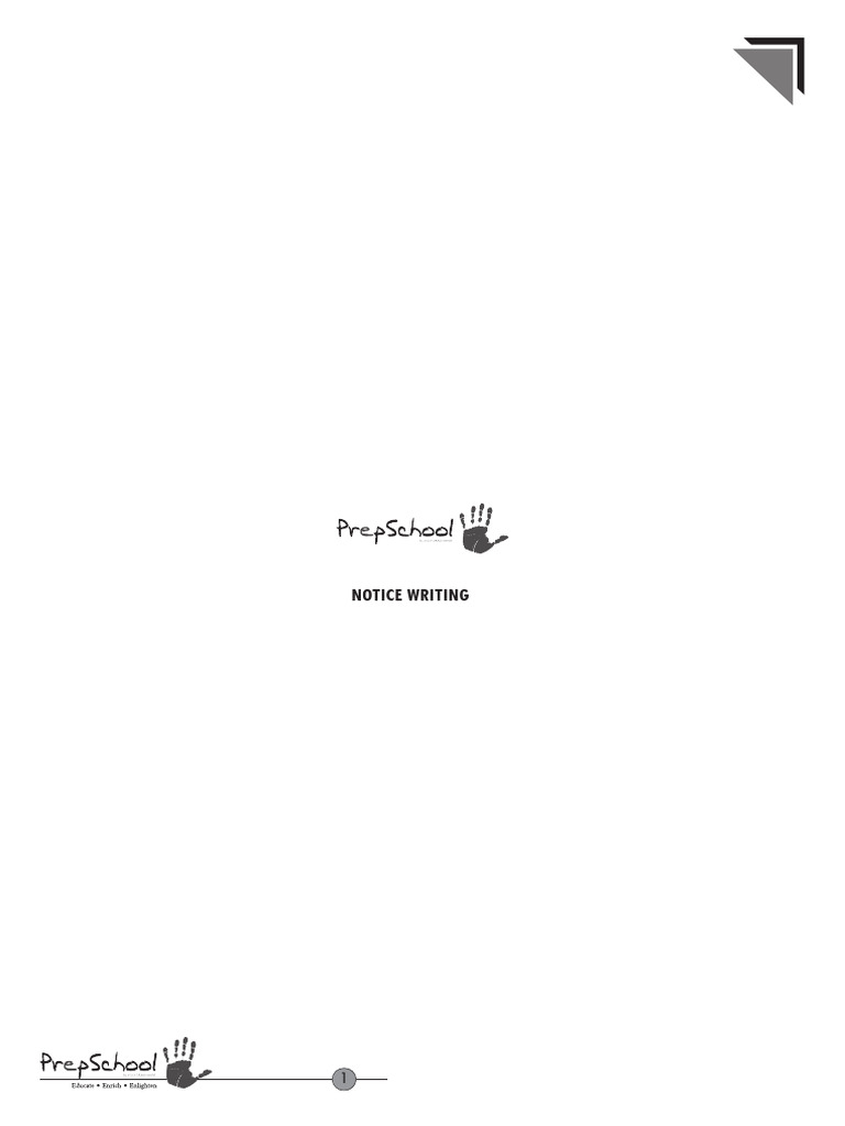 Notice Writing Guidelines and Examples | PDF