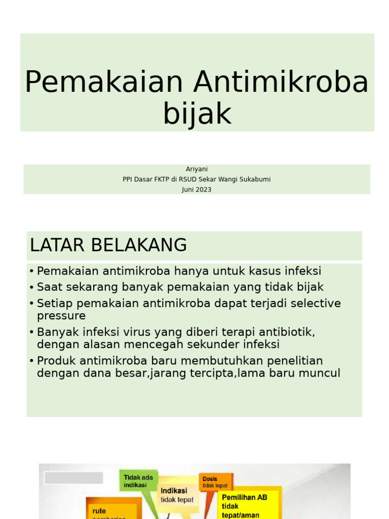 Pemakaian Antimikroba Bijak | PDF