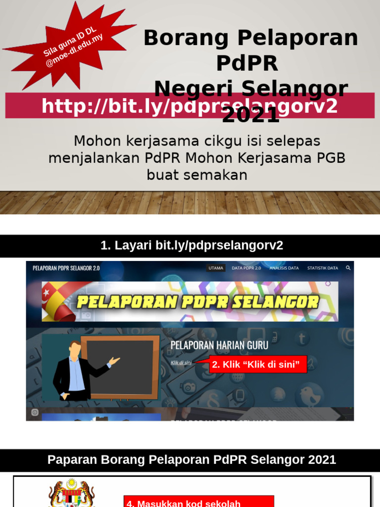 Tutorial Pengisian Pelaporan PDPR | PDF