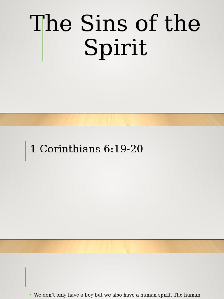 Understanding Spiritual Sins | PDF | Humility | Sin
