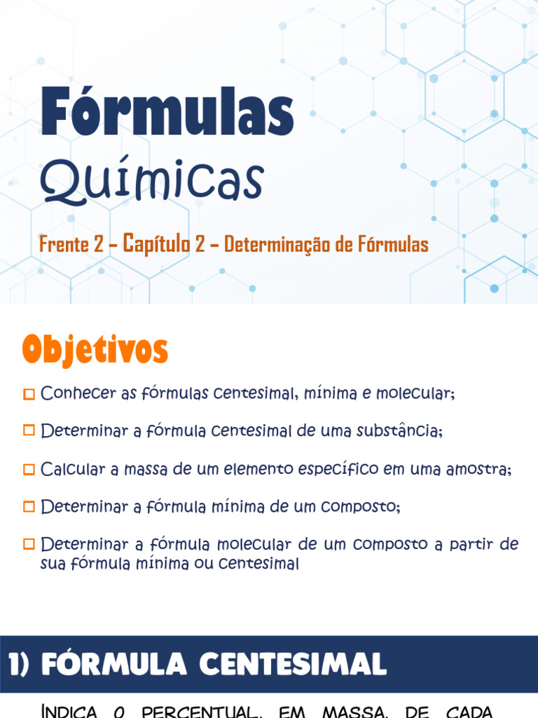 Fórmulas Químicas (Centesimal, Mínima e Molecular) - PréVest - 2025 | PDF