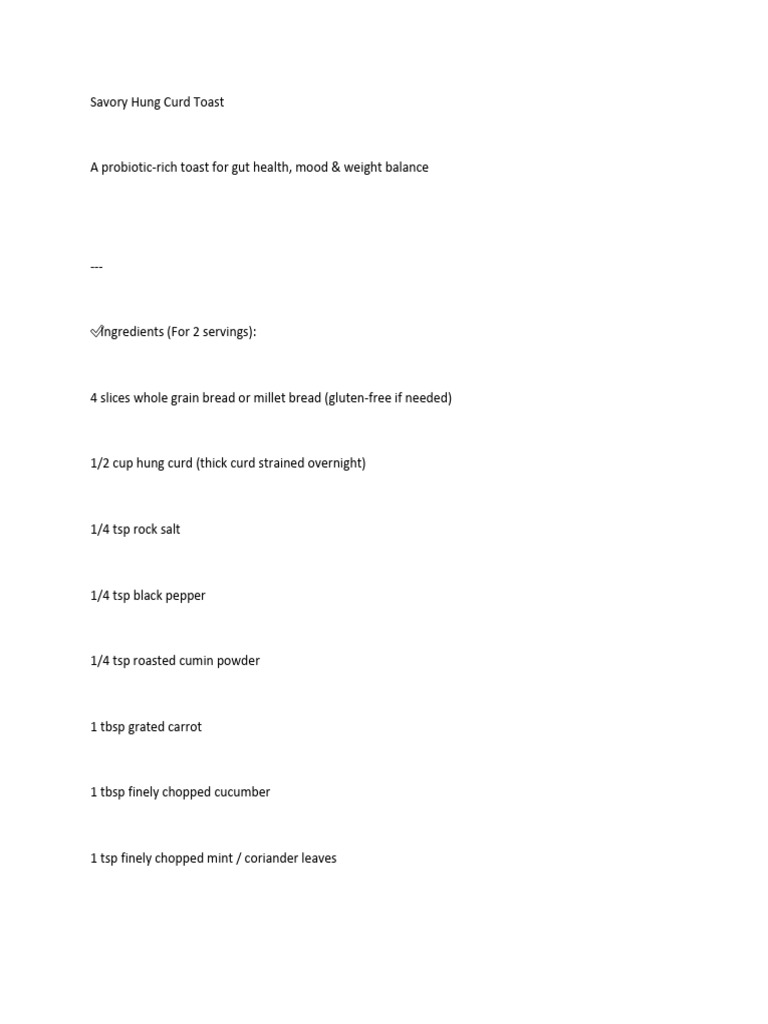 Savory Hung Curd-WPS Office | PDF