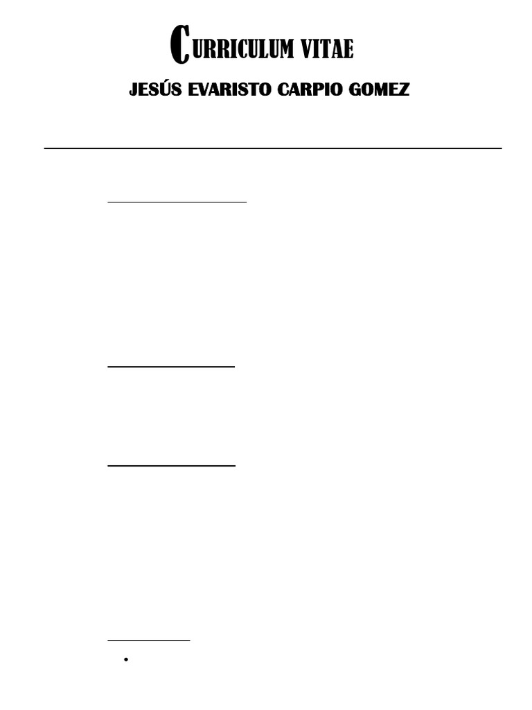 CV - Jesús Carpio | PDF