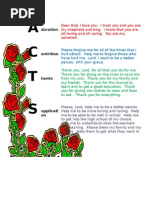 Acts Prayer Sample | PDF | Grace In Christianity | Theology