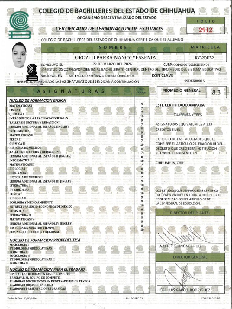 Orozco Parra Nancy Yessenia | PDF