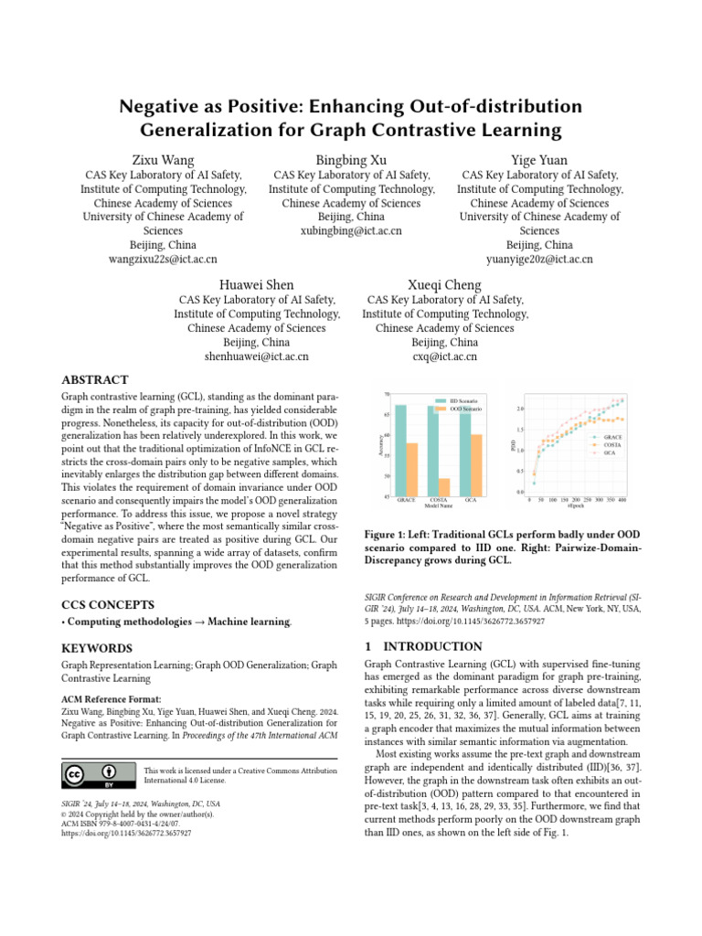 Enhance OOD Generalization in GCL | PDF | Learning | Cognition