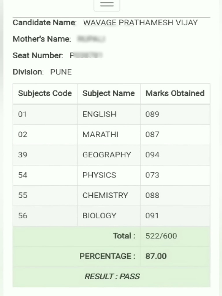 12th marksheet | PDF