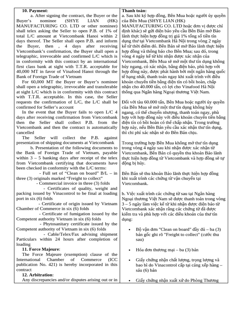 Contract Translation | PDF