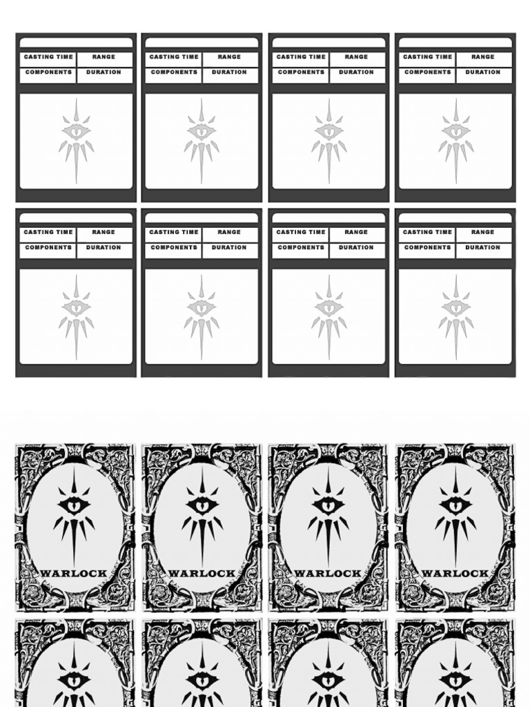 Warlock Spell Descriptions and Effects | PDF