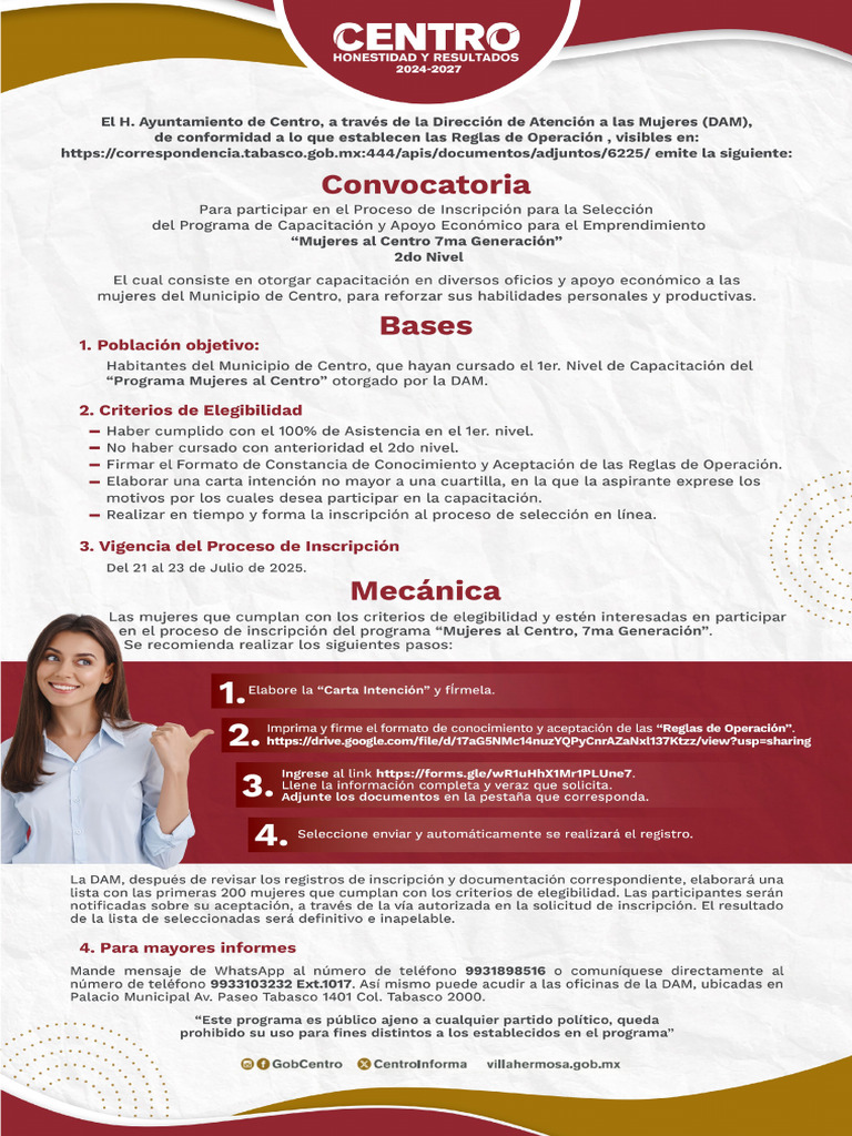 Convocatoria 7MA GENERACIÓN | PDF