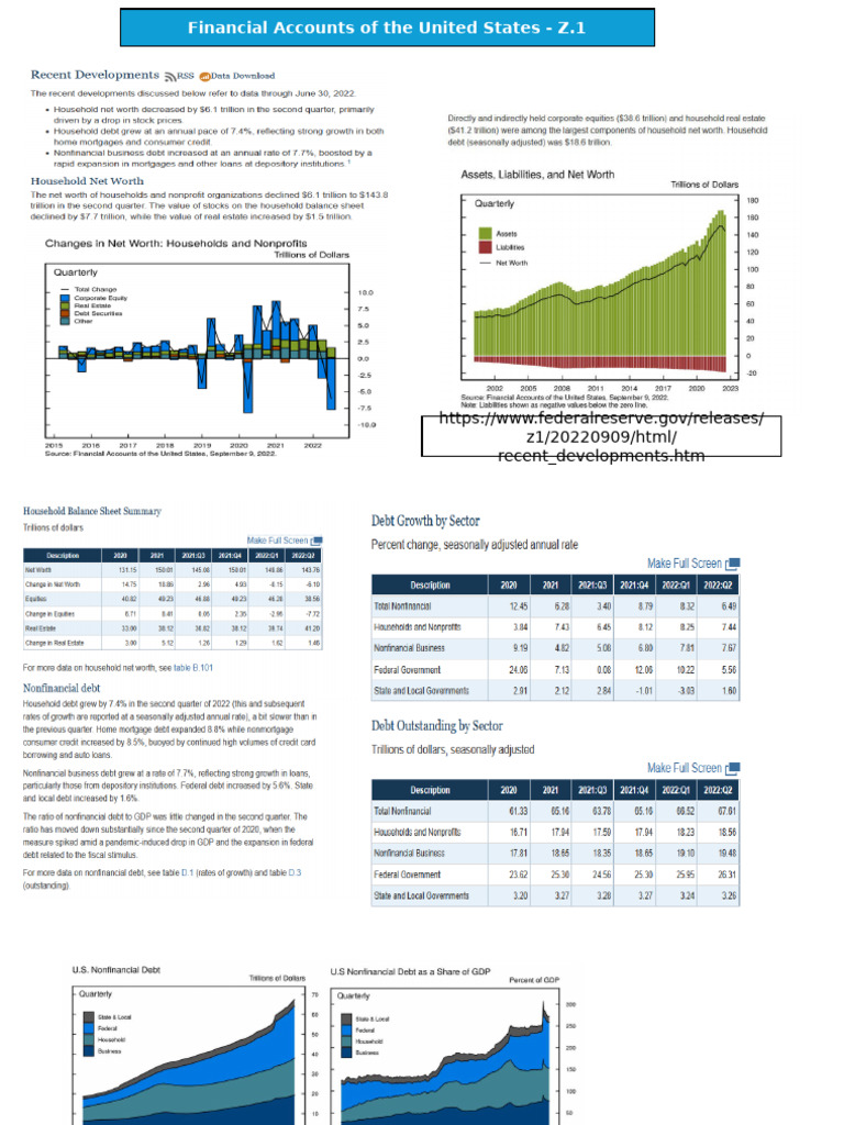 U.S. Financial Accounts Overview | PDF