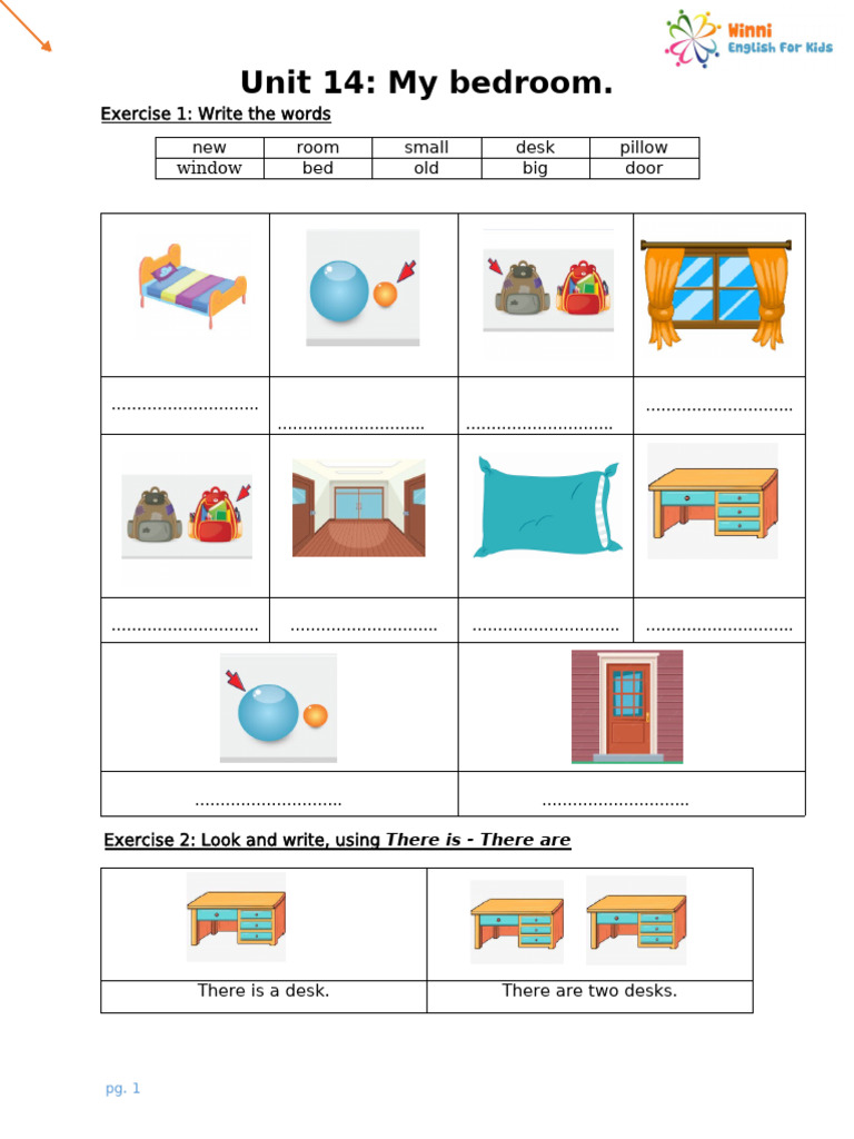 My Bedroom Vocabulary and Exercises | PDF | Bedroom | Chess Openings