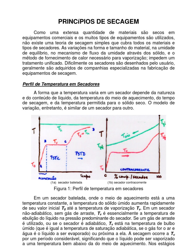Princípios de Secagem | PDF | Calor | Transferência de calor