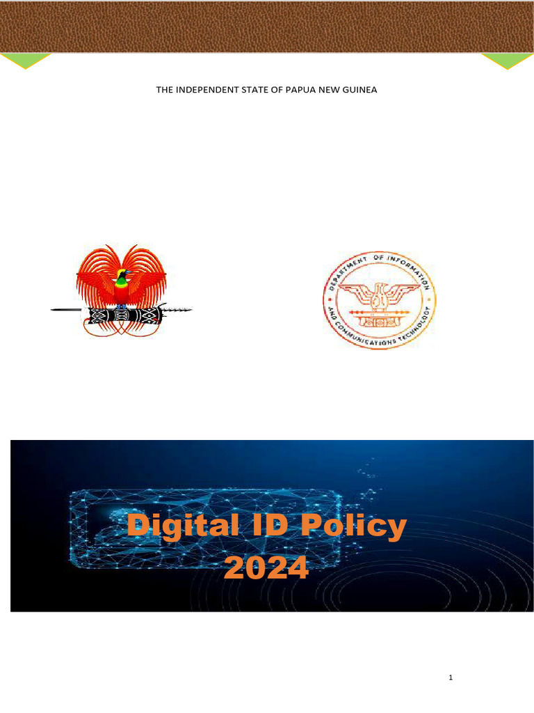 Papua New Guinea Digital ID Policy 2024 | PDF | Identity Document ...