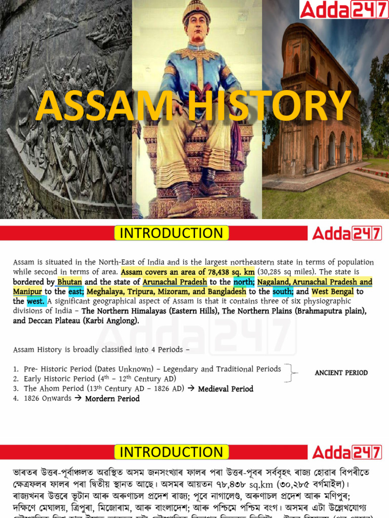 Assam History 1 | PDF