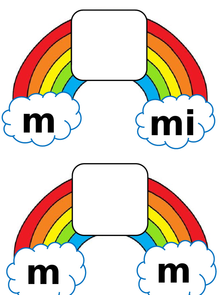 Formar Palabras de Arcoiris | PDF