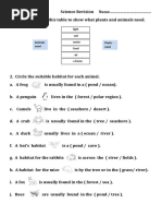 Grade 3 Science Weeks 1-4 Worksheets - Term 2 | PDF | Predation | Plants