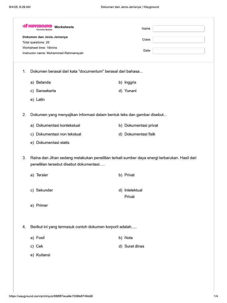 Jenis-Jenis Dokumen Korporil | PDF