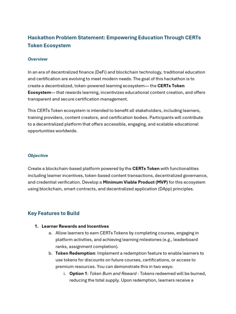 Hackathon Problem Statement 1 (1) | PDF | Computing