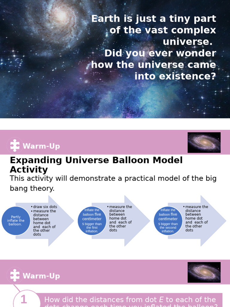 Big Bang Theory: Expanding Universe Model | PDF | Big Bang | Universe