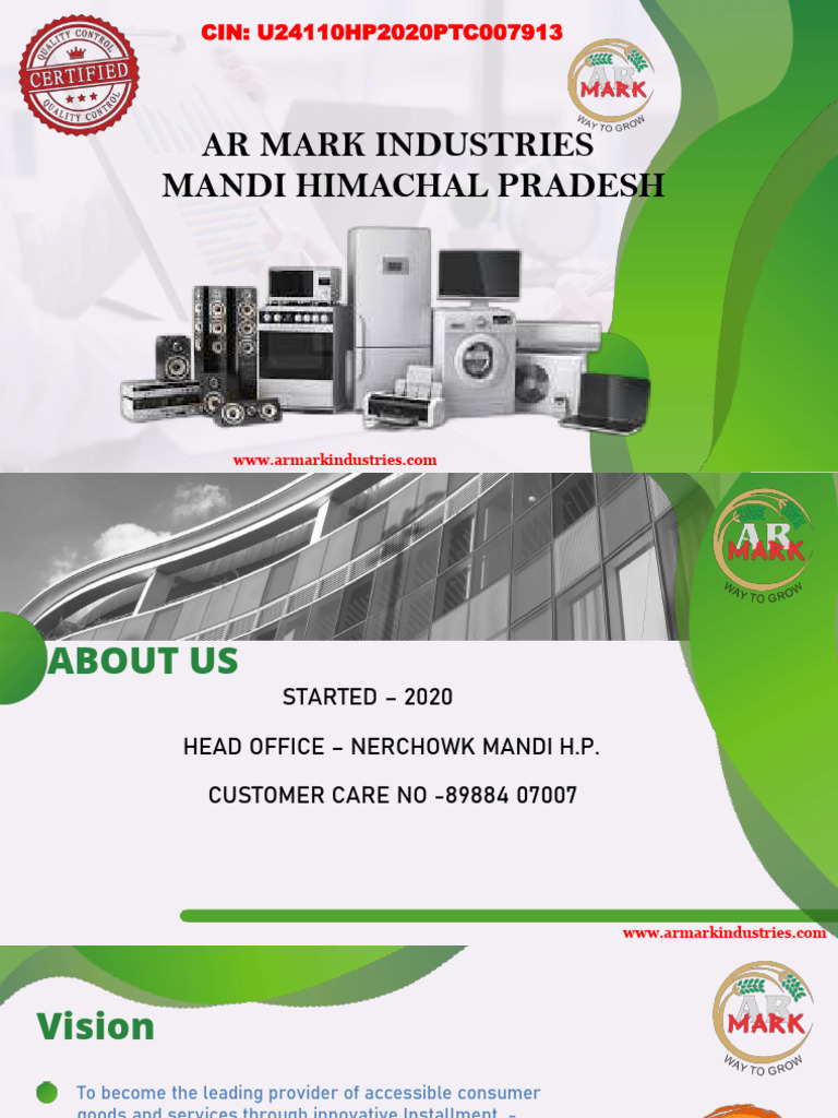 AR Mark Industries: Installment Plans & Rewards | PDF | Business ...