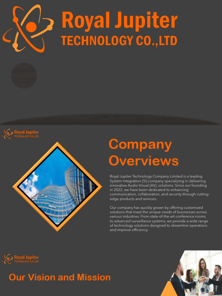 Royal Jupiter AV Solutions Overview | PDF | Computing