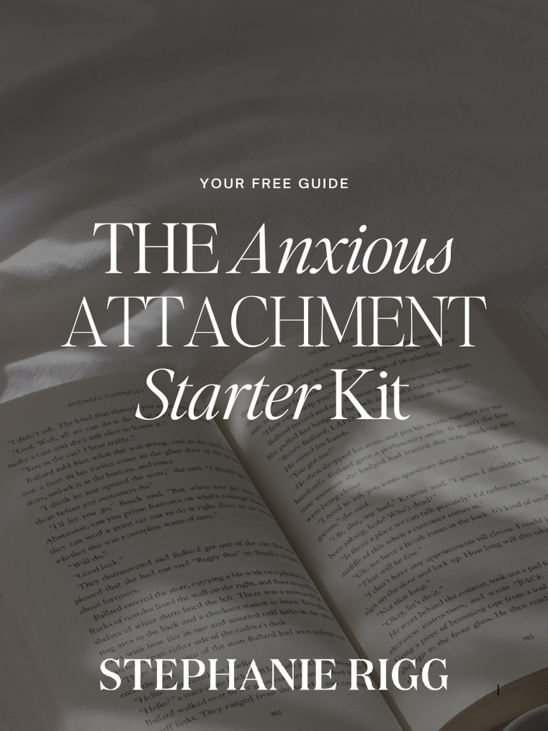 Anxious Attachment Starter Kit Workbook | PDF | Attachment Theory ...