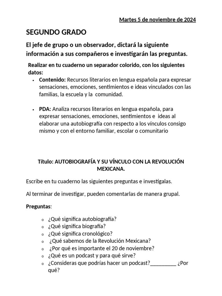 Recursos Literarios para Autobiografías | PDF | Biografía