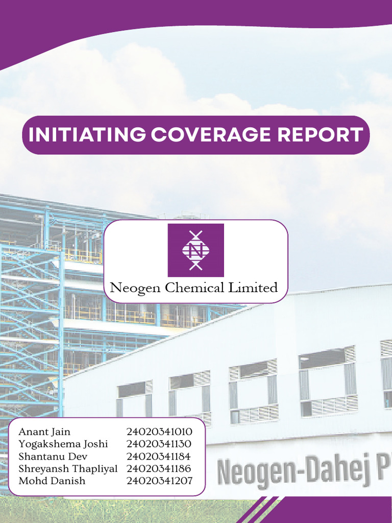 Neogen Chemicals: Investment Analysis Report | PDF | Leverage (Finance ...