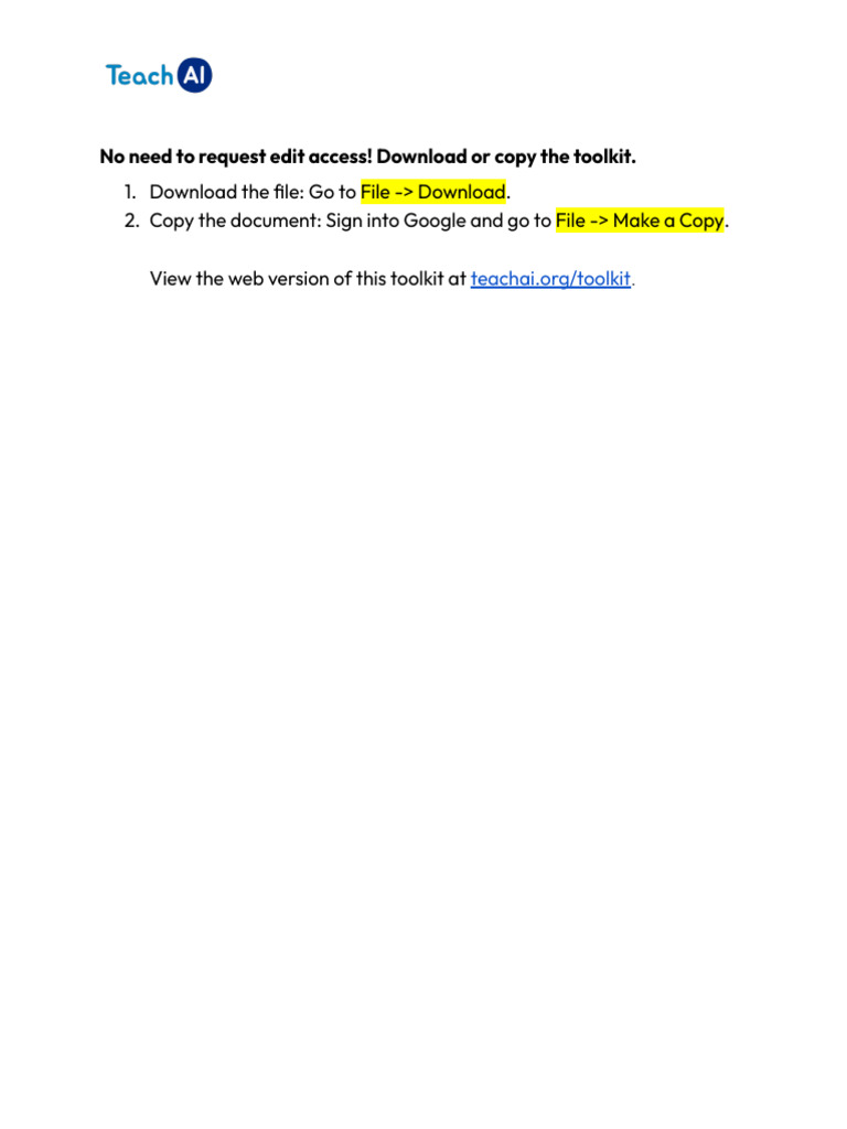 Ai Guidance For Schools Toolkit Teachai Pdf Artificial