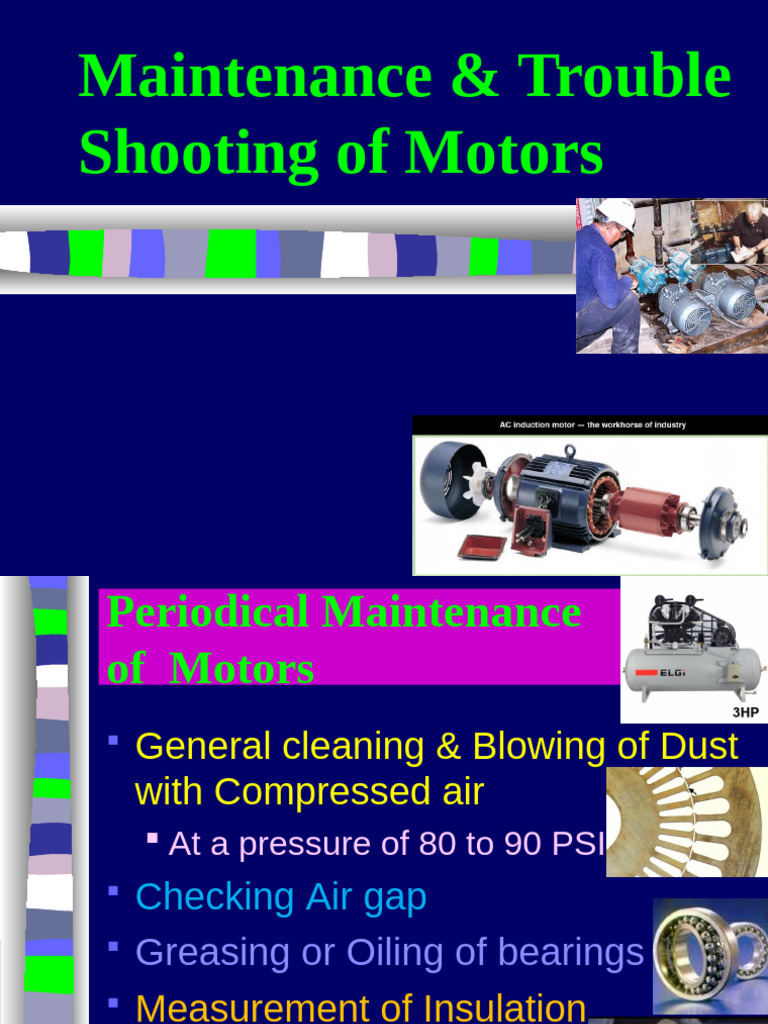 Motor Maintenance and Troubleshooting Guide | PDF | Electric Motor ...