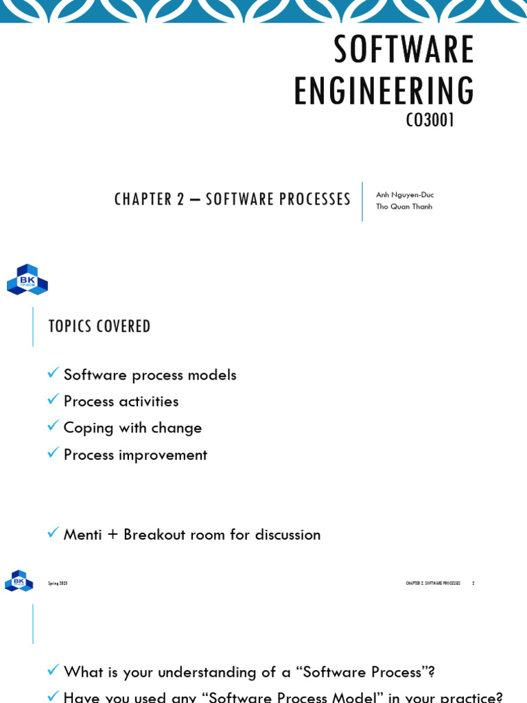 02_Ch2 Software Processes | PDF | Software Development Process | Agile Software Development
