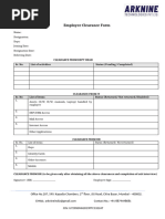 Employee Clearance Form | PDF