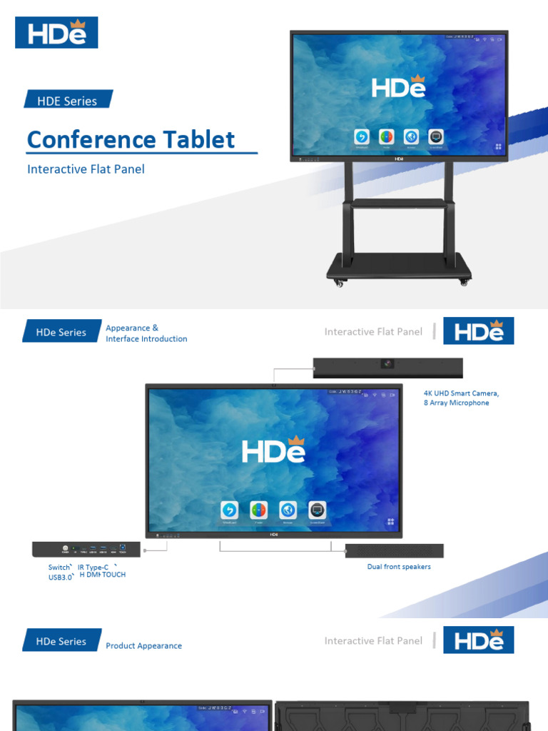 HDE Interactive Flat Panel Overview | PDF | Computer Engineering ...
