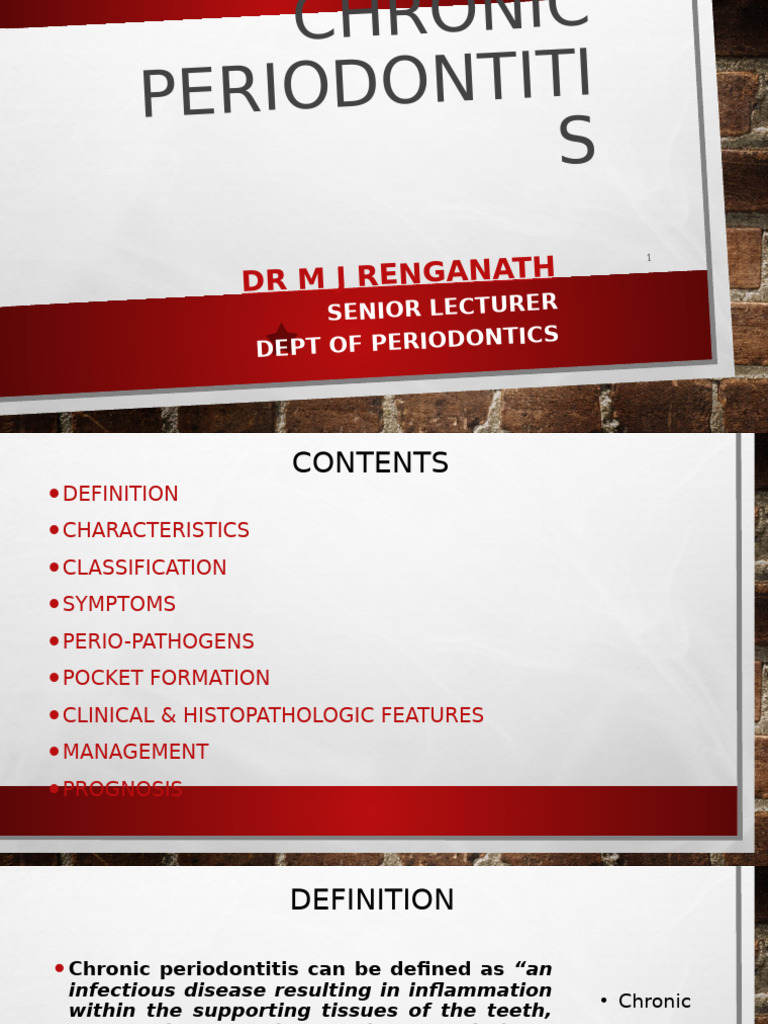 Chronic Periodontitis | PDF | Periodontology | Diseases And Disorders