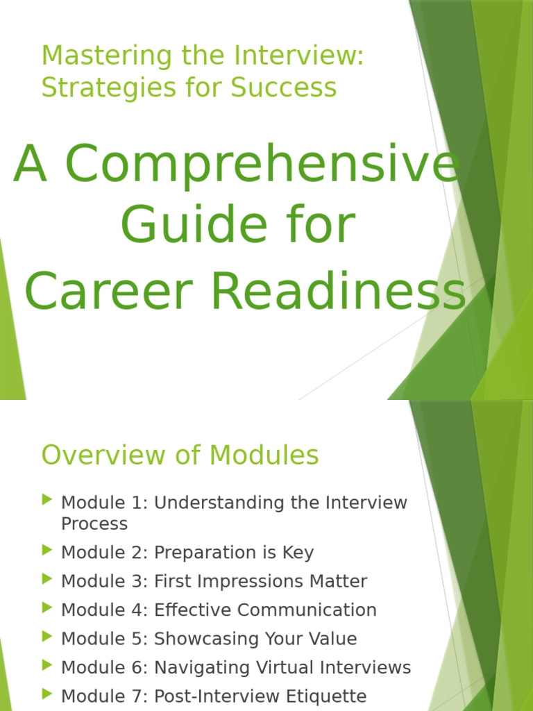 Mastering Interview Presentation | PDF